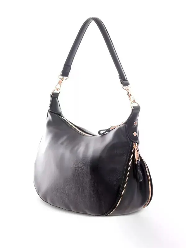 Liu Jo Curved Zip-detail Shoulder Bag - Black