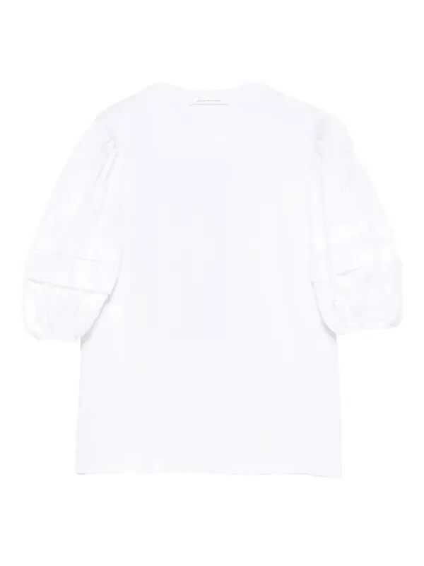 Cecilie Bahnsen Puff-sleeves Top - White