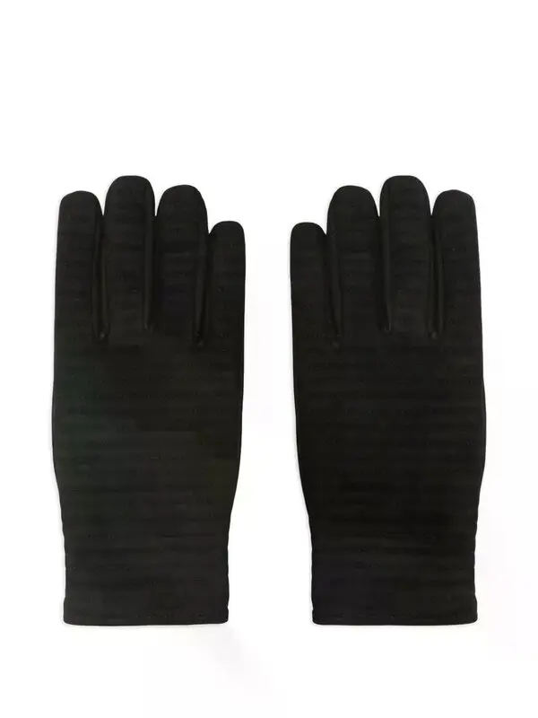 MOORER Bastian Stitched-detail Gloves - Black