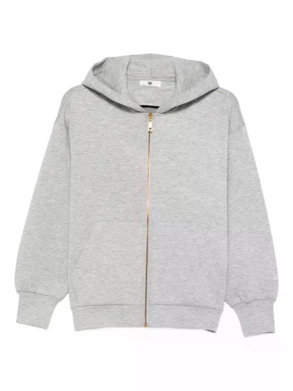 TWINSET Hooded Zip-up Top