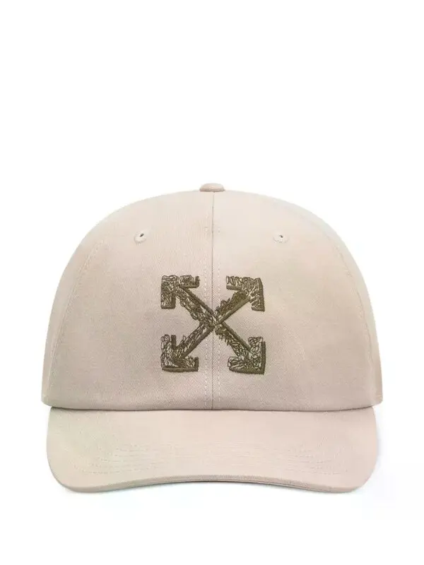 Off-White Embroidered-logo Baseball Cap - Neutrals
