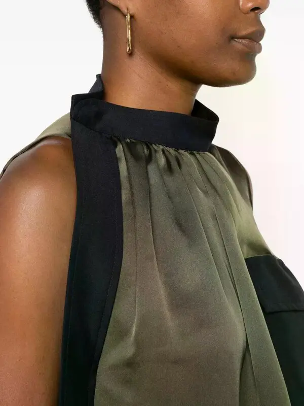 Sacai Pocket Ruffled Top
