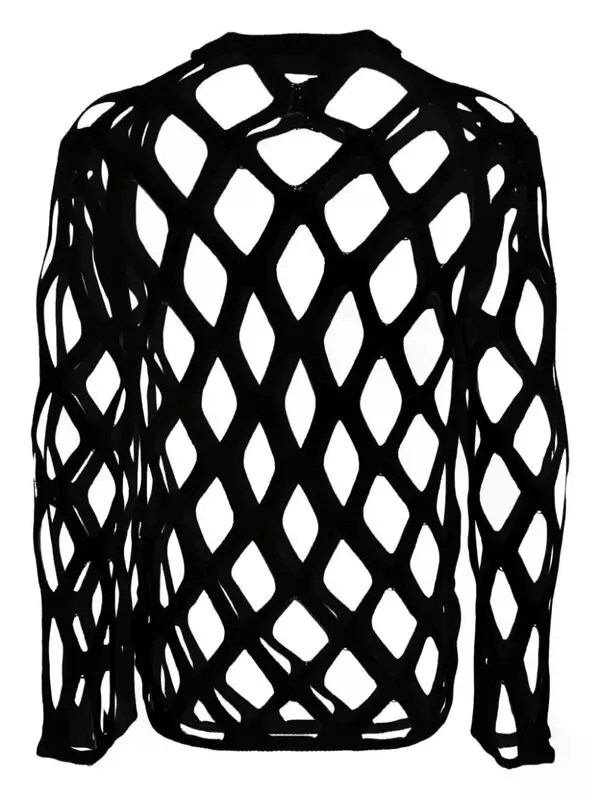 BLACK COMME DES GARÇONS Mesh Knit Sweatshirt