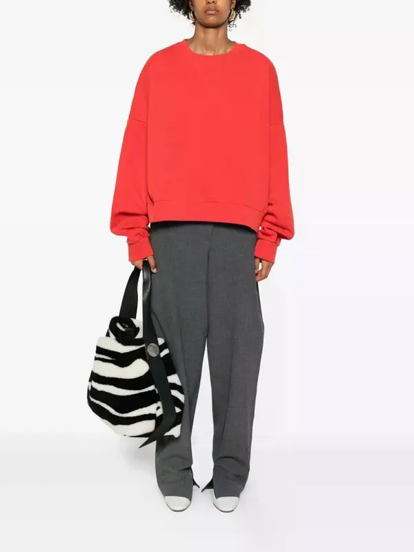 ENTIRE STUDIOS Crew-neck Cropped Sweatshirt