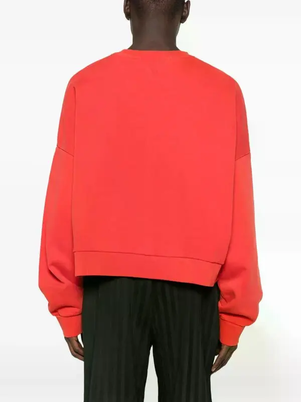 ENTIRE STUDIOS Crew-neck Cropped Sweatshirt