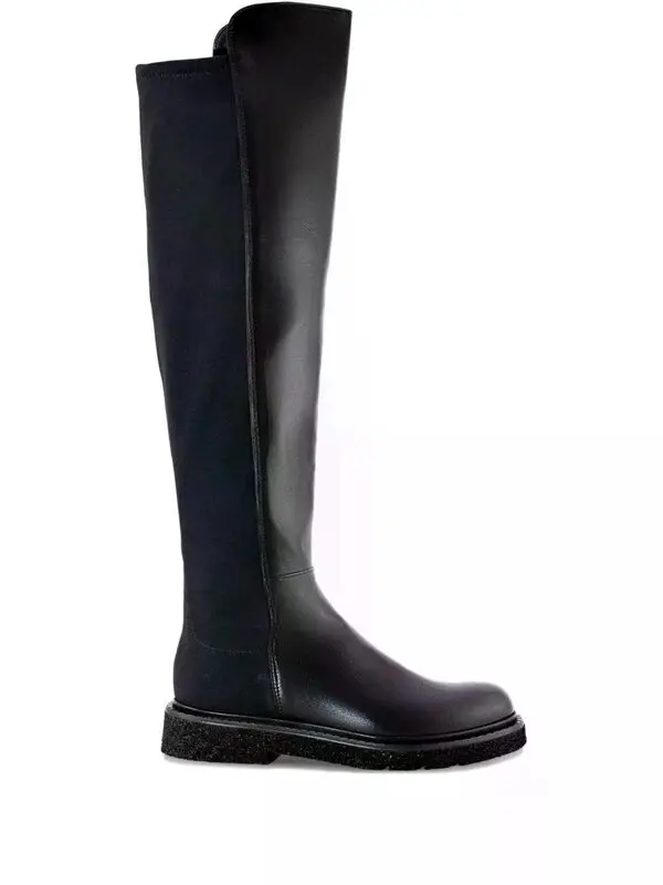 GUGLIELMO ROTTA Leather Boots With Elastic Inserts