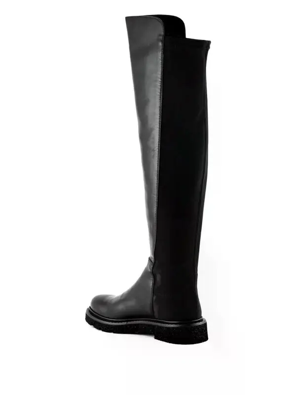 GUGLIELMO ROTTA Leather Boots With Elastic Inserts