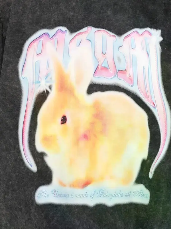 MSGM Rabbit-print Long-sleeve T-shirt