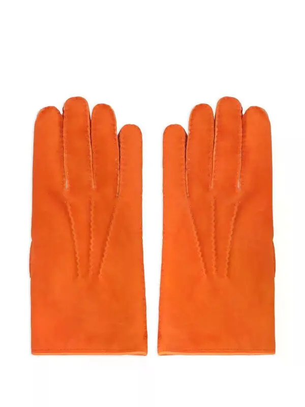 MOORER Hideko Suede Gloves - Orange