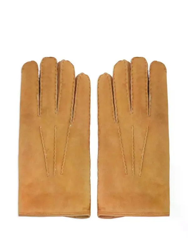 MOORER Hideko Suede Gloves - Brown