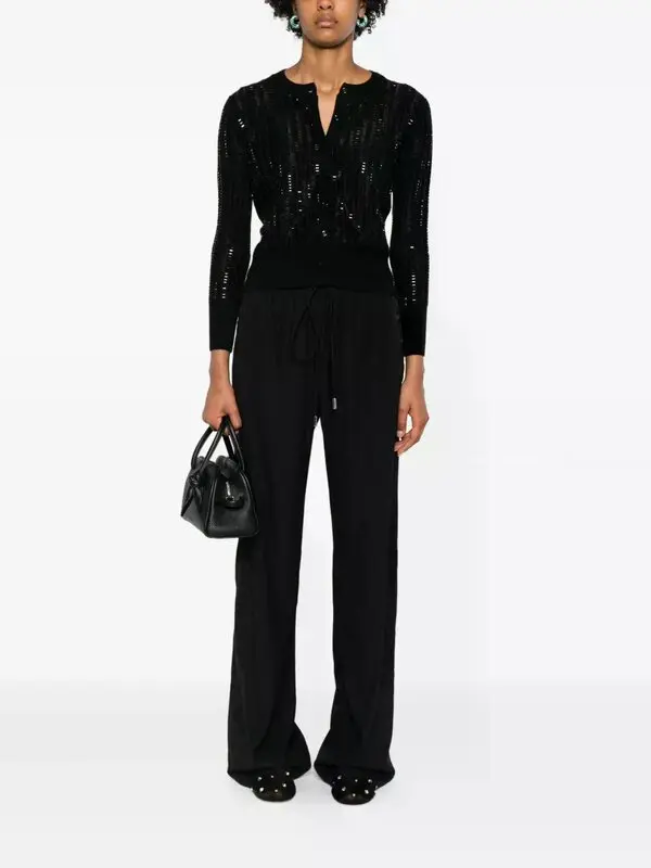 Ermanno Scervino Lace-insert Drawstring Trousers