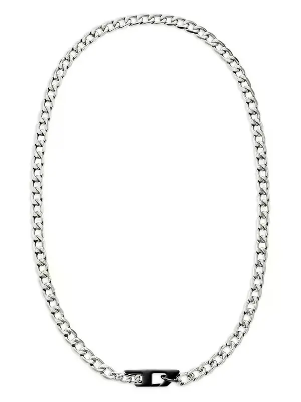 DIESEL® Curb-chain Steel Necklace - Grey