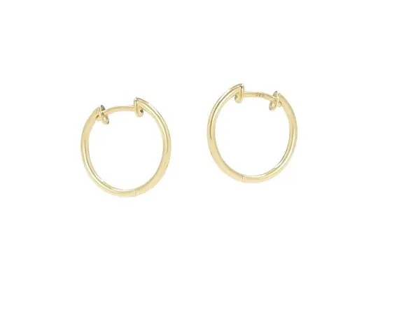 BONDEYE JEWELRY Alex Large Hoop Earrings - Yellow Gold