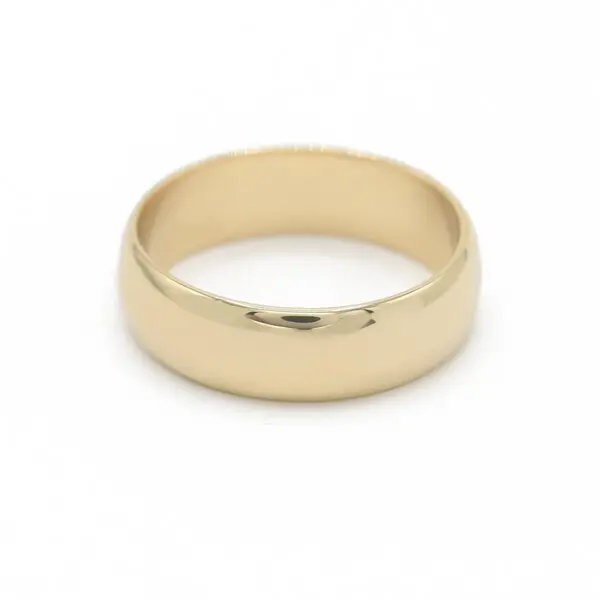 BONDEYE JEWELRY Dome Band Ring - Yellow Gold