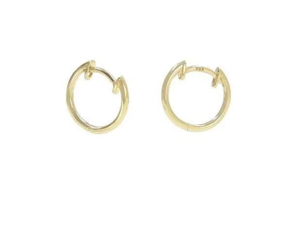 BONDEYE JEWELRY Dylan Hoop Earrings - Yellow Gold