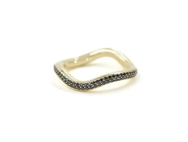 BONDEYE JEWELRY 14k Gold And Black Diamond Ring - Yellow Gold