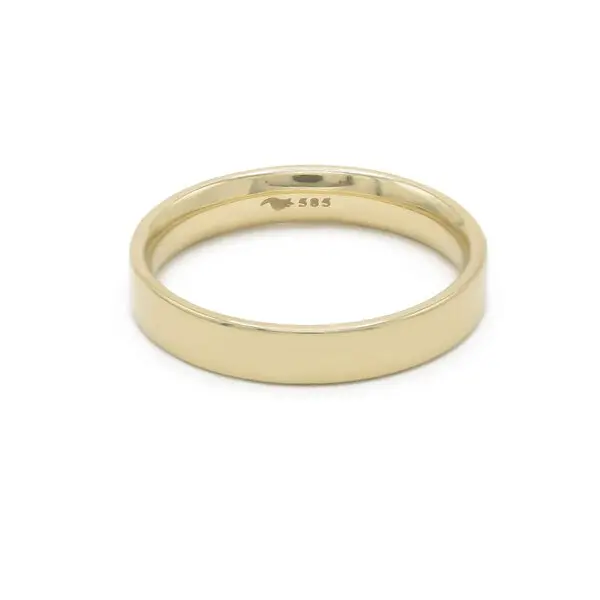 BONDEYE JEWELRY 14k Flat Band Ring - Yellow Gold