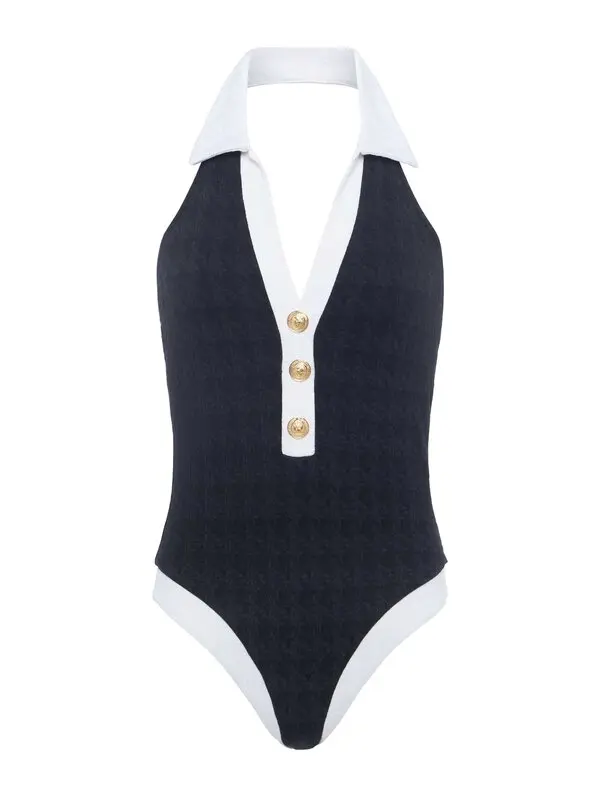 L'Agence Natalya Collared One-piece