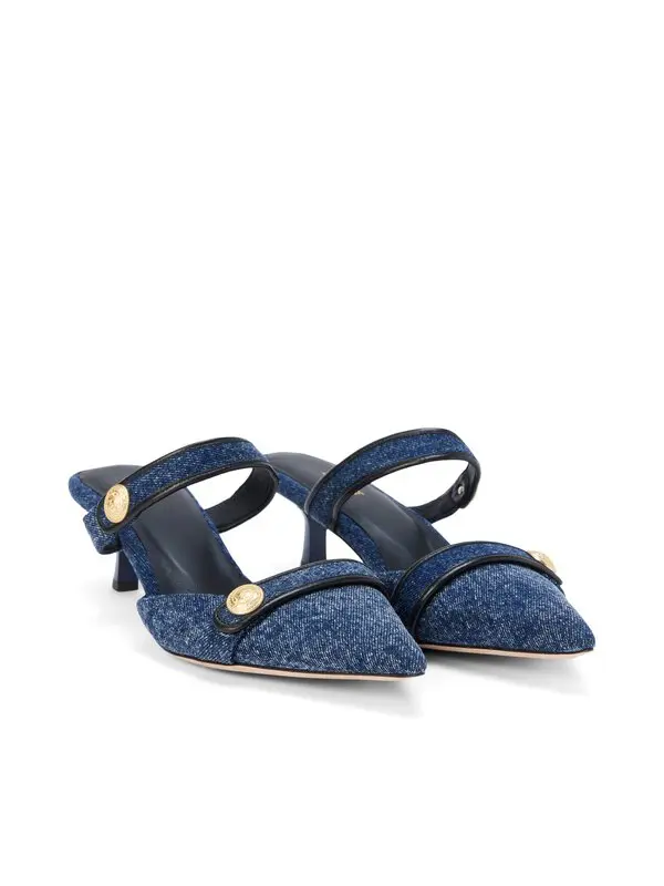 L'Agence Gilliane Denim Mule