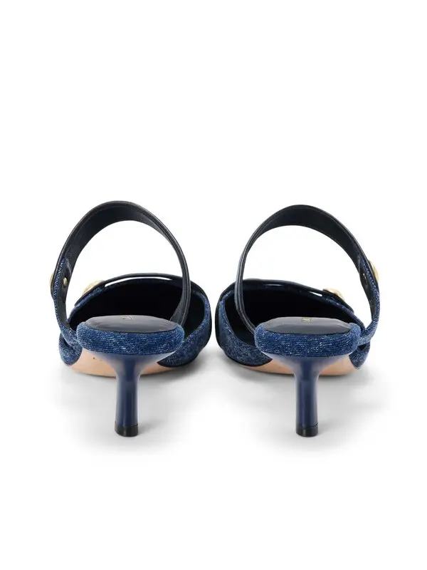 L'Agence Gilliane Denim Mule