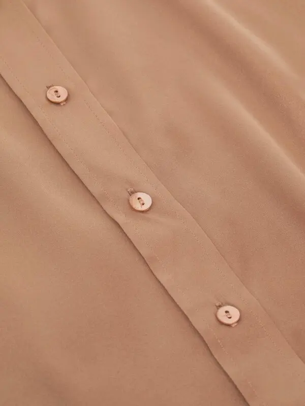 L'Agence Dani Silk Blouse - Pecan