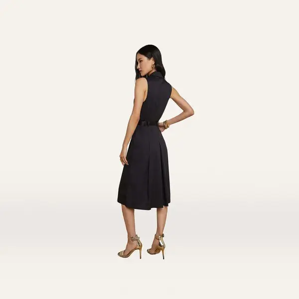 L'Agence Kylo Poplin Shirt Dress - Black