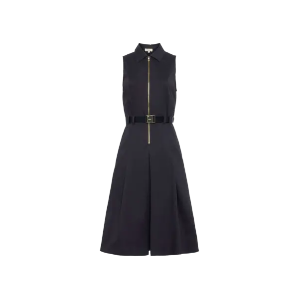 L'Agence Kylo Poplin Shirt Dress - Black