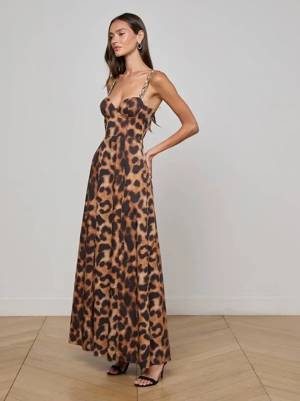 sutton beaded strap maxi dress Sutton Stylish V Neck Sleeves Long Chiffon Mother Of The Bride Dresses, Black main image 1