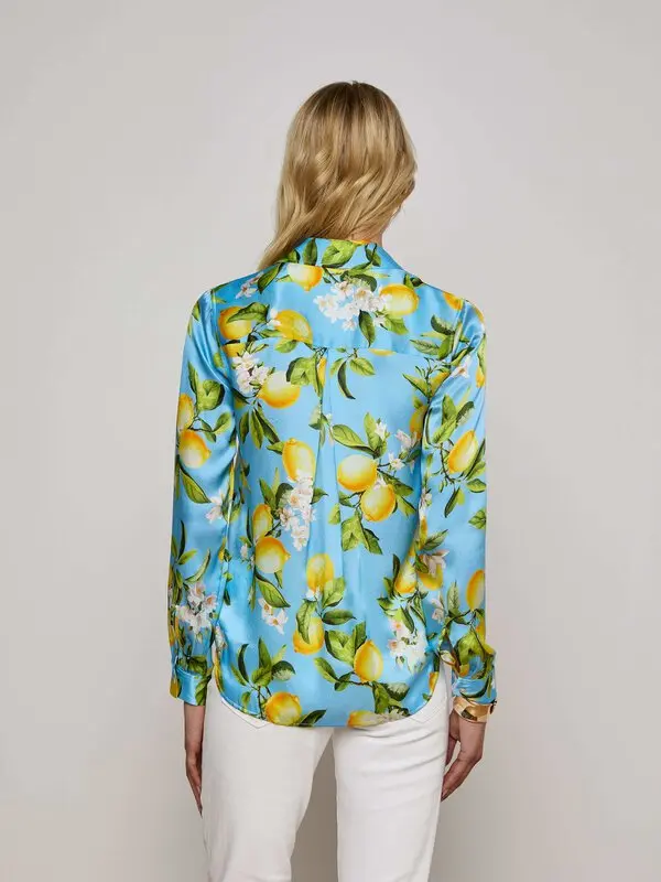 L'Agence Tyler Silk Blouse Top