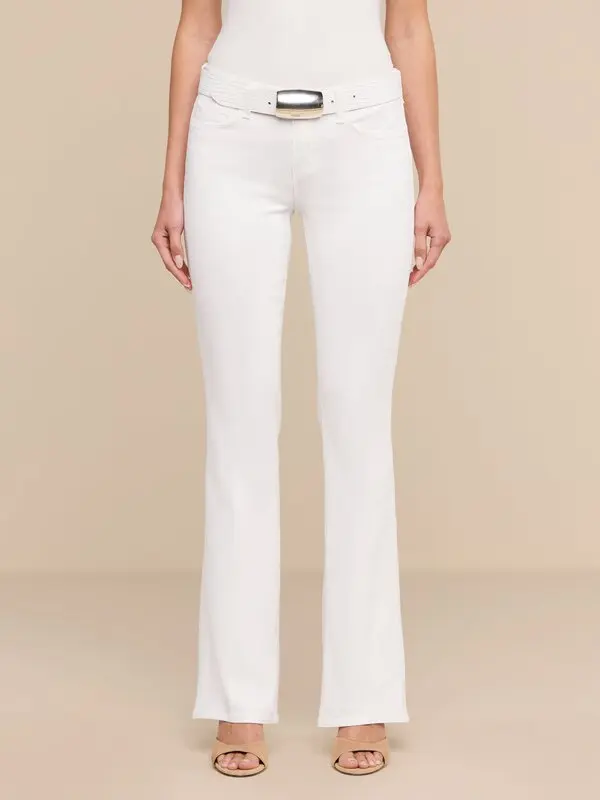 L'Agence Cara Low-rise Bootcut Jeans - Blanc