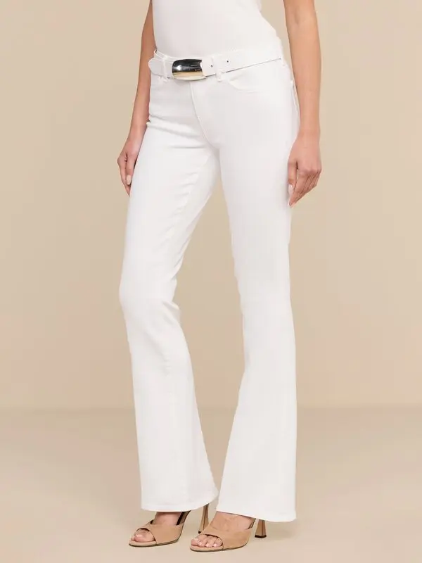 L'Agence Cara Low-rise Bootcut Jeans - Blanc