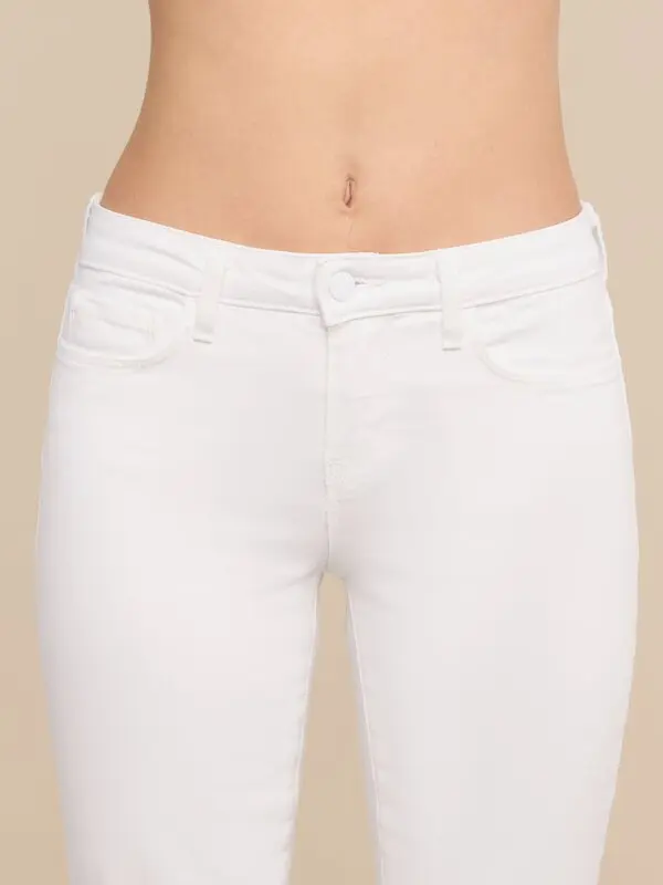 L'Agence Cara Low-rise Bootcut Jeans - Blanc