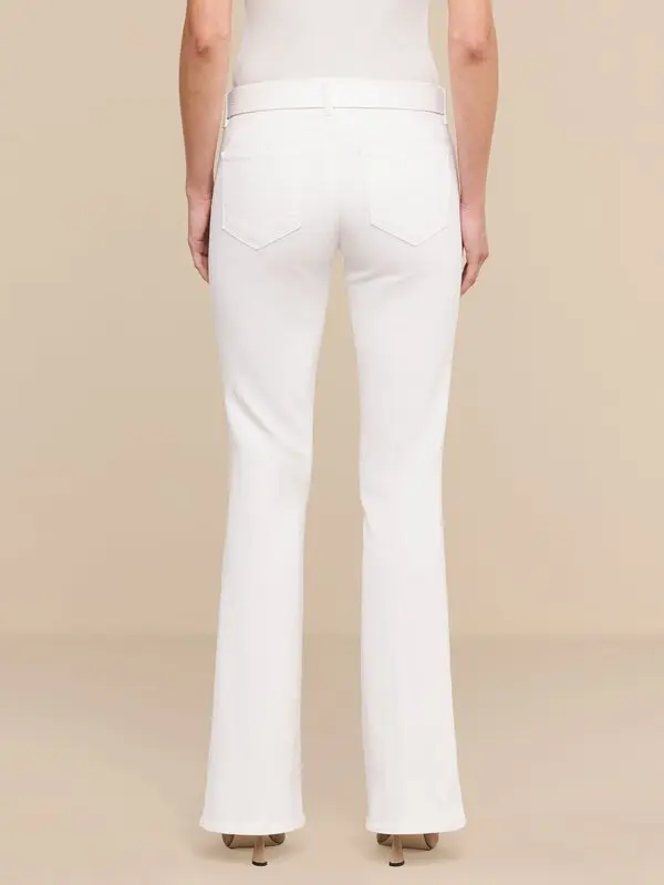 L'Agence Cara Low-rise Bootcut Jeans - Blanc