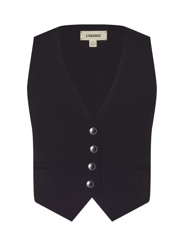 L'Agence Jianna Vest - Black