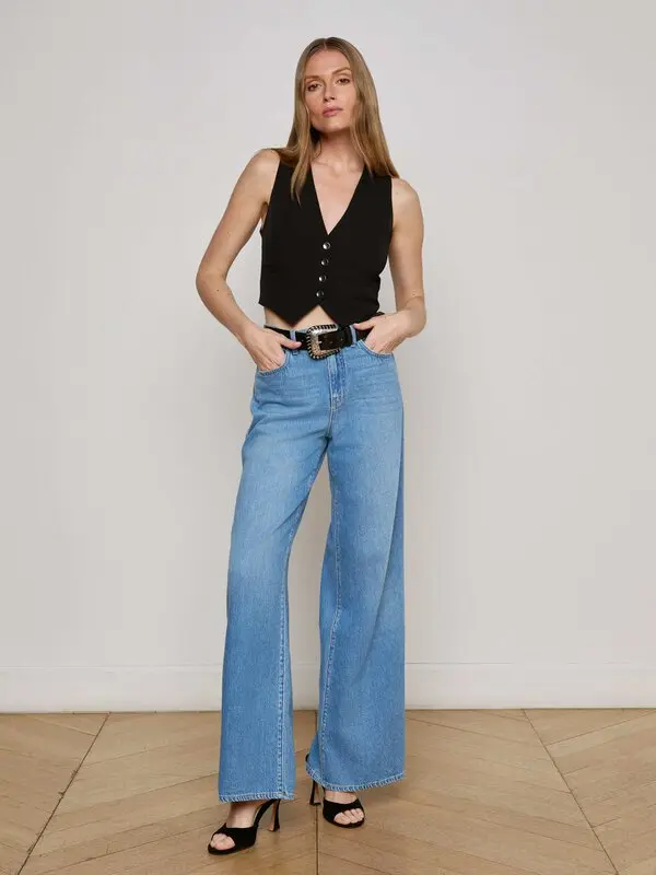 L'Agence Jianna Vest - Black