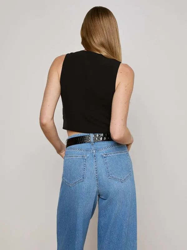 L'Agence Jianna Vest - Black