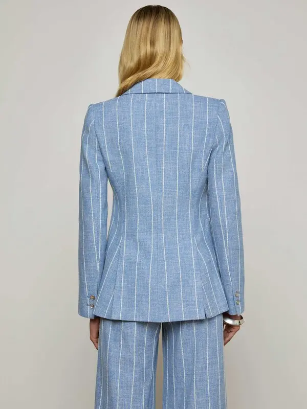 L'Agence Chamberlain Pinstriped Blazer
