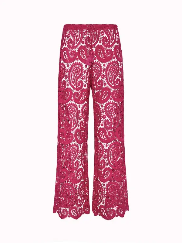 L'Agence Geraldine Cover-up Pants - Fuschia