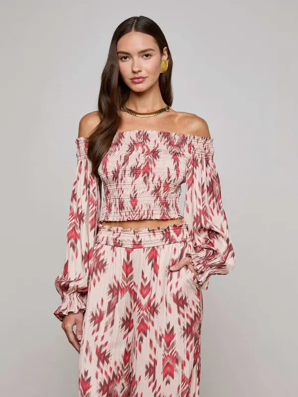 L'Agence Graciela Off-shoulder Top