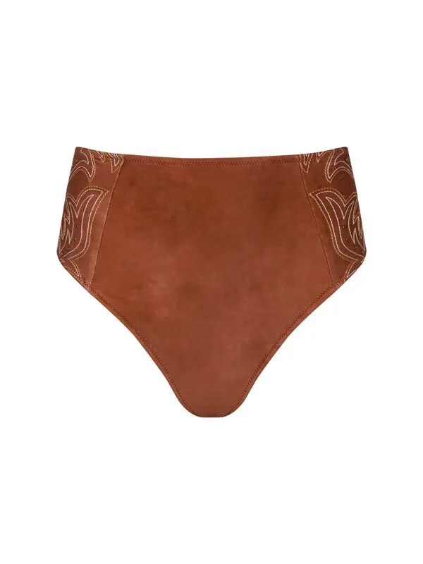 L'Agence Vanessa High-waisted Bikini Bottom