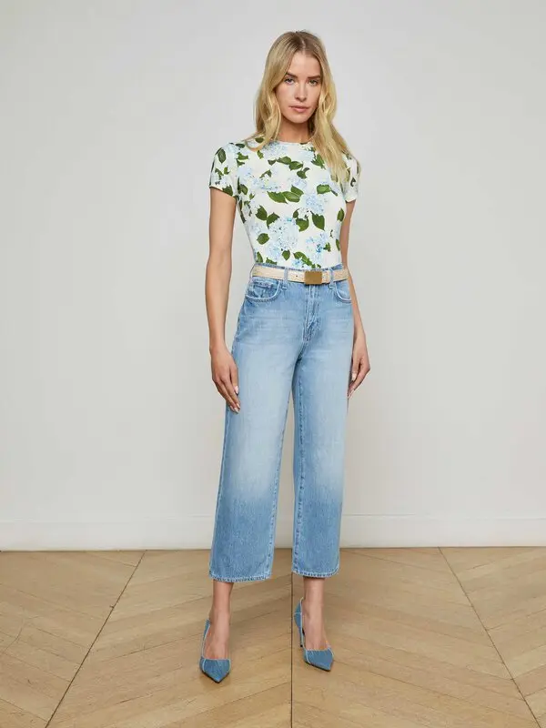 L'Agence June Cropped Stovepipe Jean
