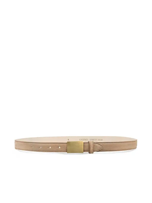 L'Agence Amis Suede Skinny Belt