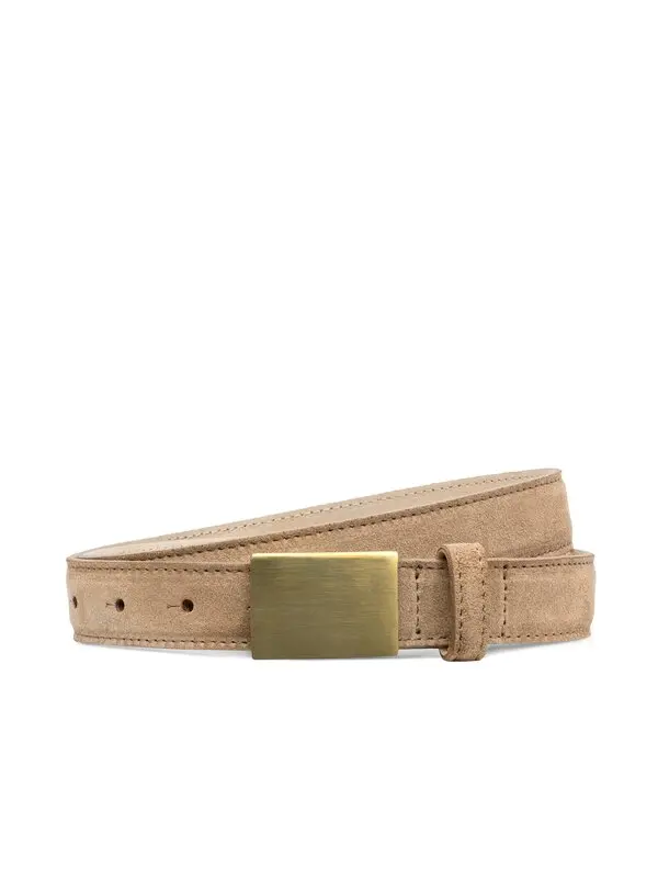 L'Agence Amis Suede Skinny Belt