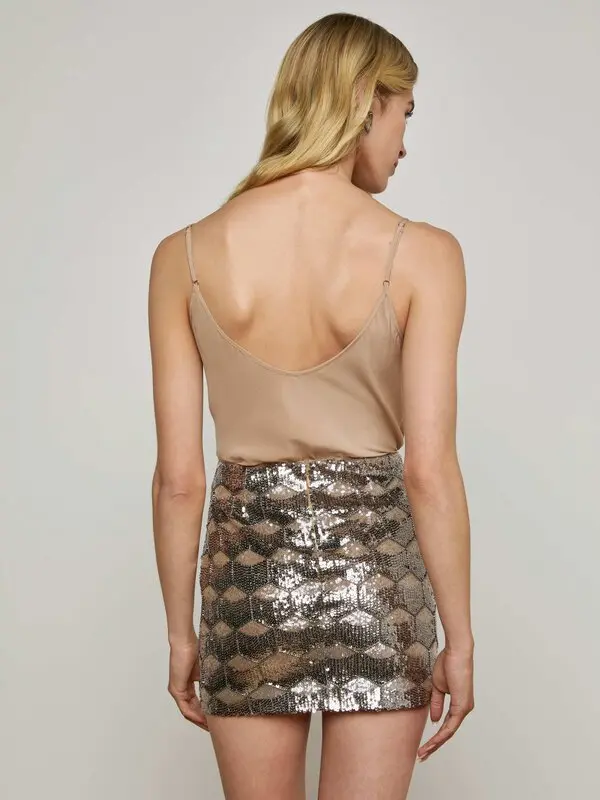 L'Agence Leroy Sequin Mini Skirt