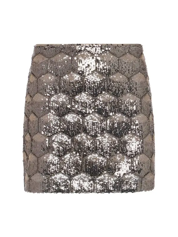 L'Agence Leroy Sequin Mini Skirt