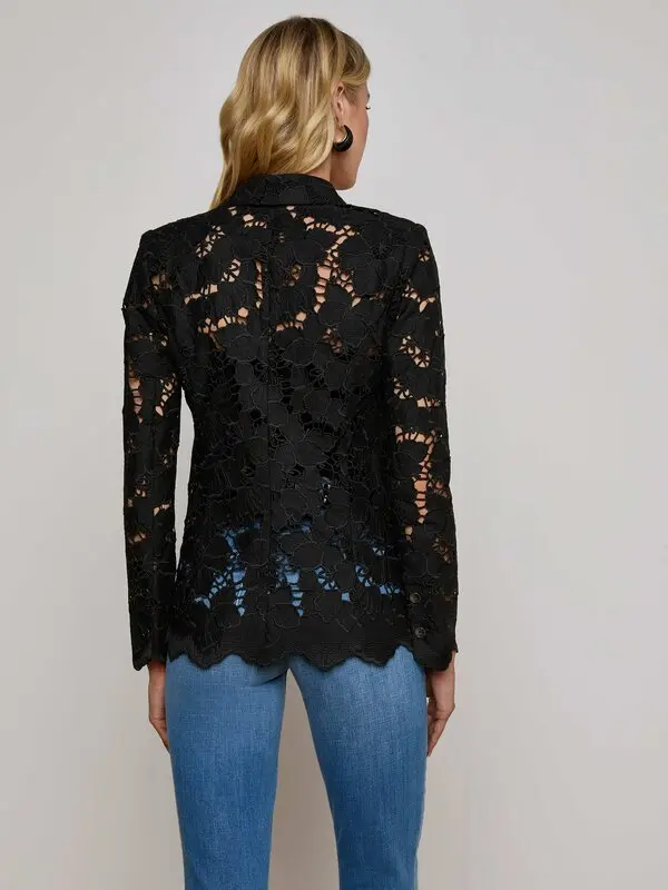 L'Agence Clementine Lace Blazer