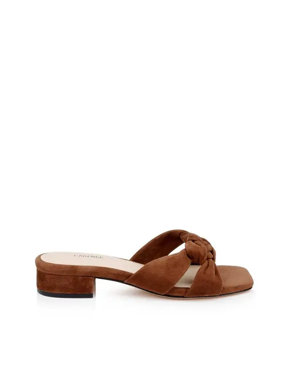 L'Agence Lea Suede Knot Sandal
