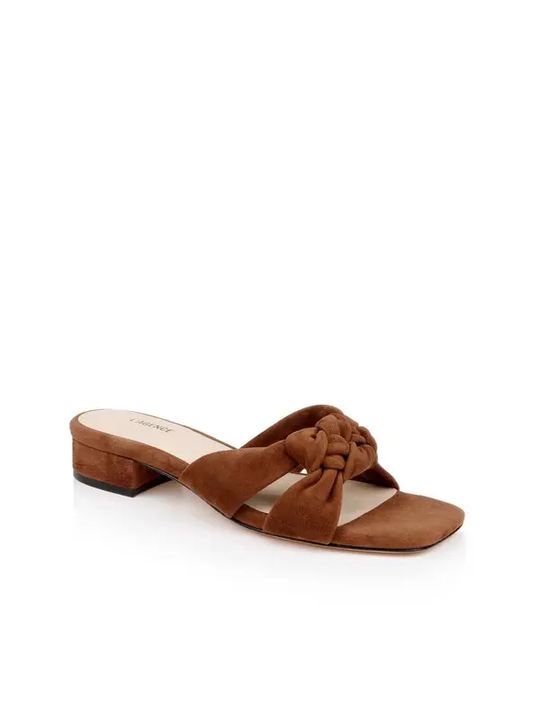 L'Agence Lea Suede Knot Sandal