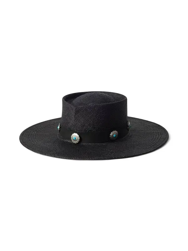 L'Agence Adilah Wide-brim Fedora - Black