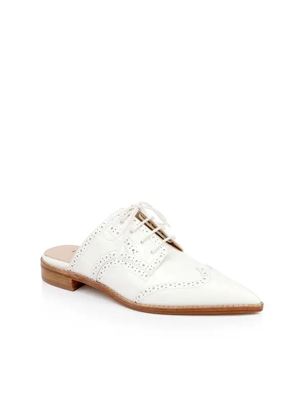 L'Agence Lilou Leather Oxford Mule